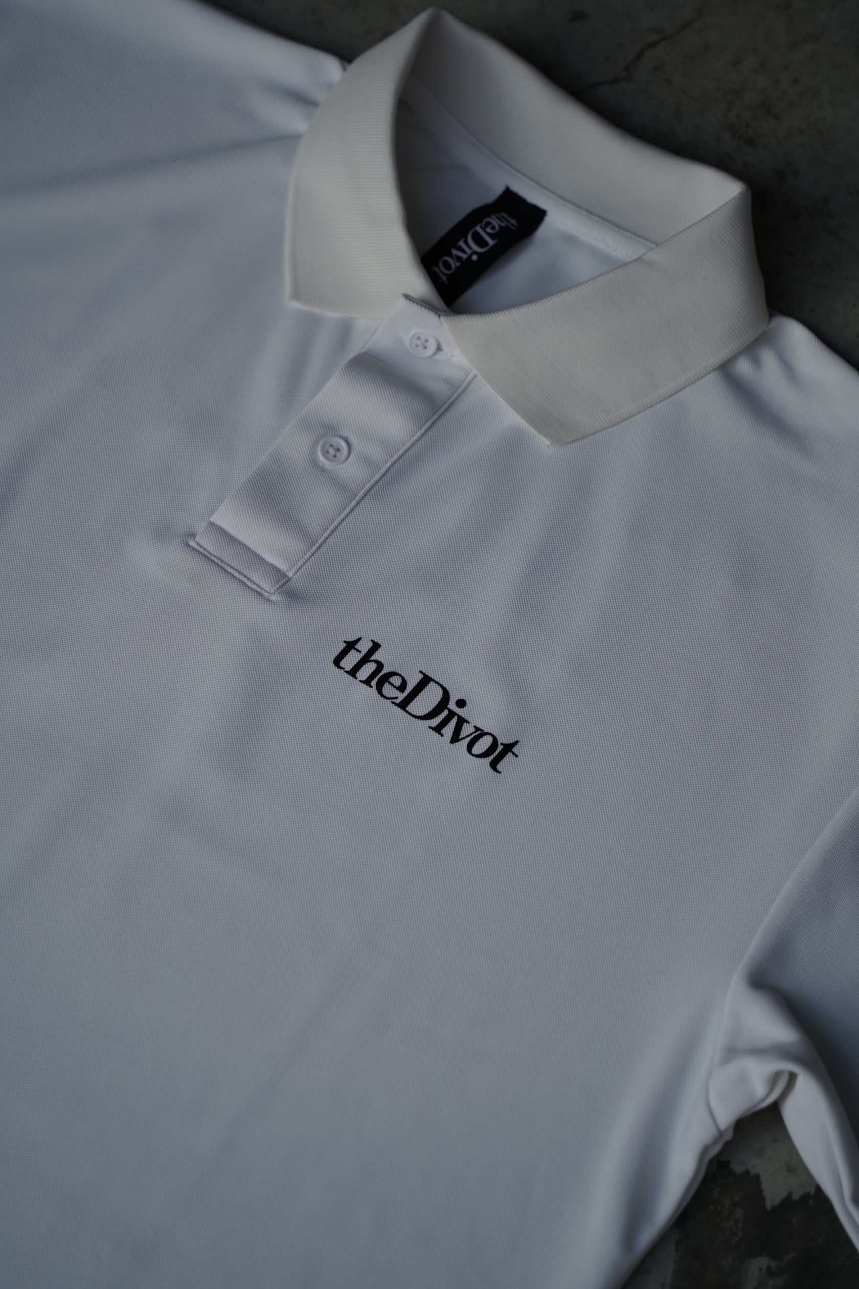 the Divot Original - POLO SHIRT (WHITE) – the Divot STORE